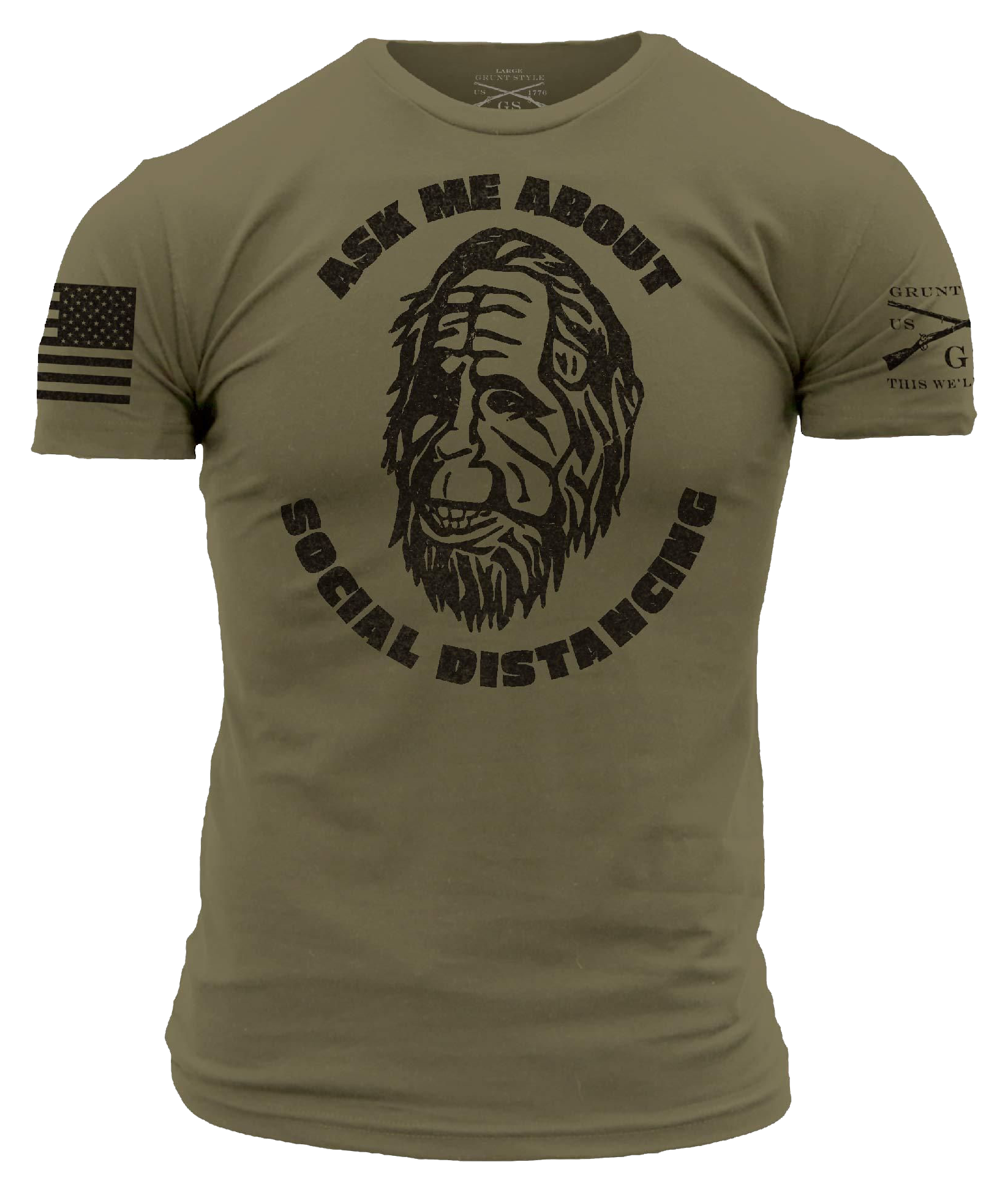 Grunt Style Ask Me About Social Distancing Short-Sleeve T-Shirt for Men ...